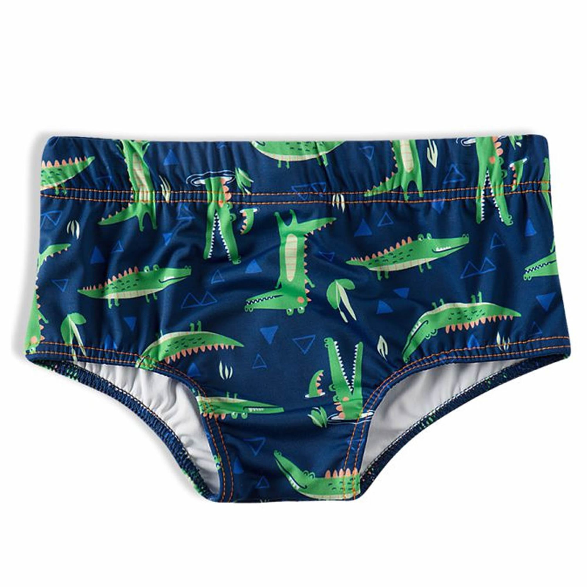 Sunga Infantil Azul Marinho Jacarés Tip Top - EcaMeleca