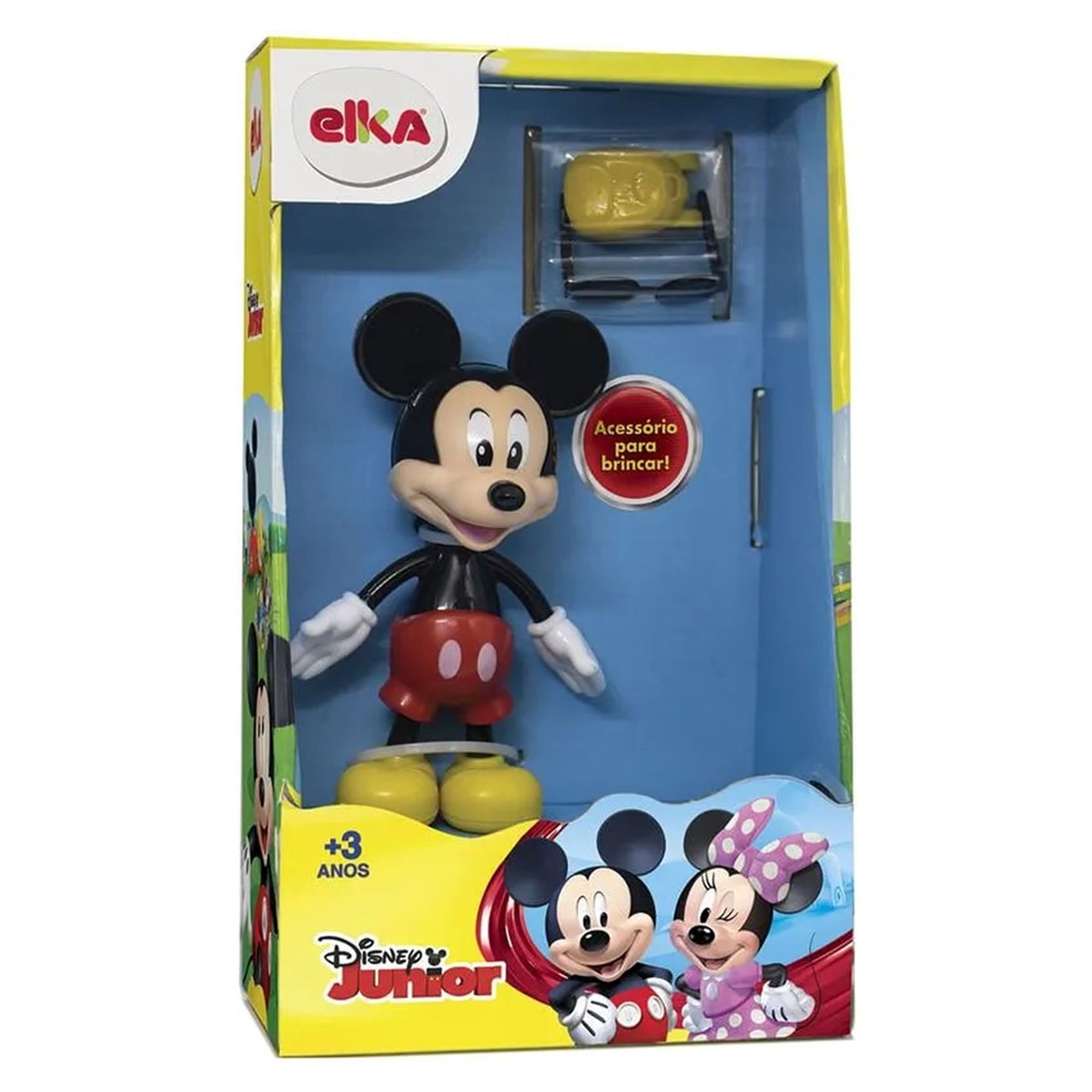 Brinquedo Boneco Mickey Com Acessórios Elka - EcaMeleca