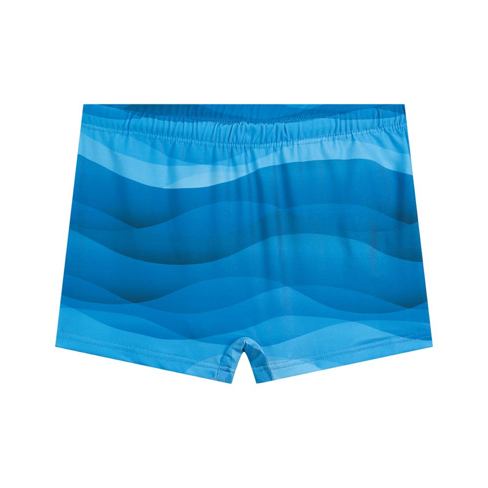 Sunga Short Infantil Boxer Tchibum Ondas Azul Royal - EcaMeleca