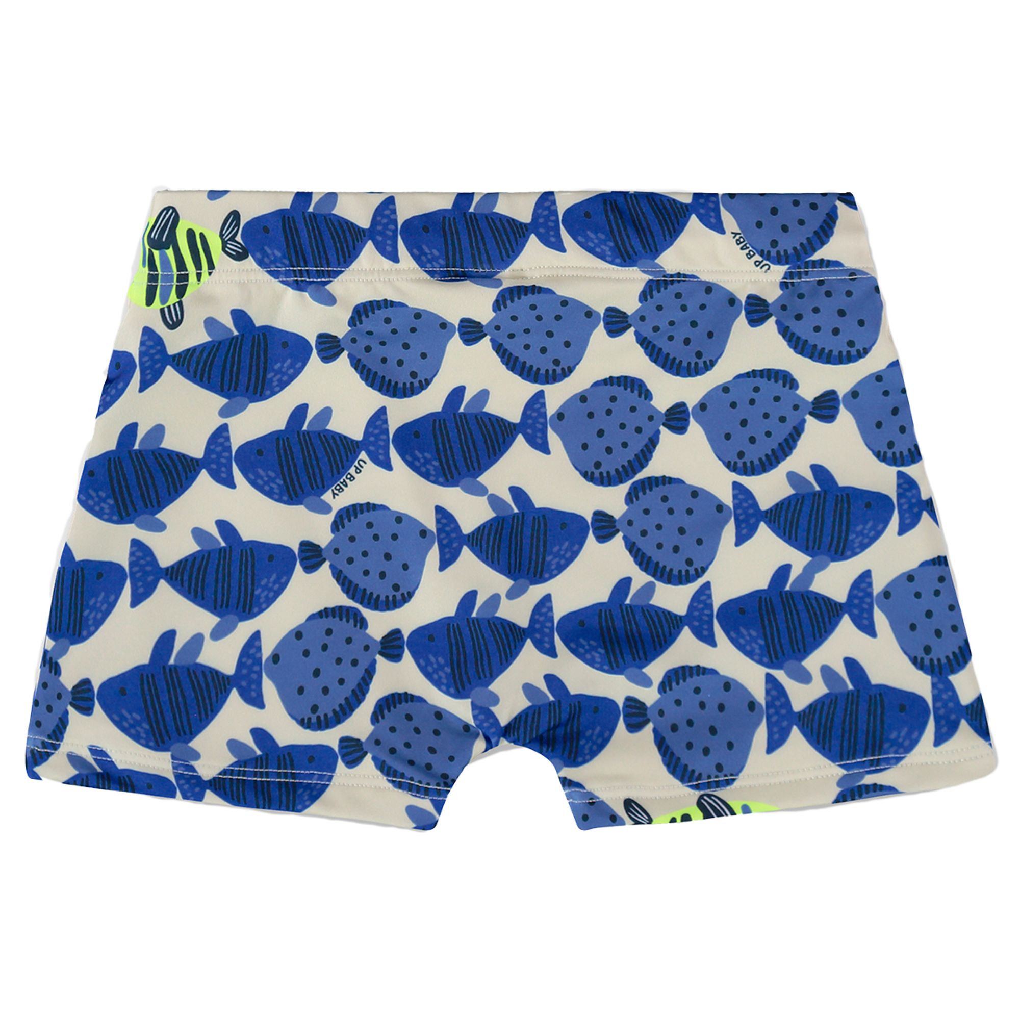 Sunga Short Infantil Boxer Peixes Azuis Up Baby - EcaMeleca
